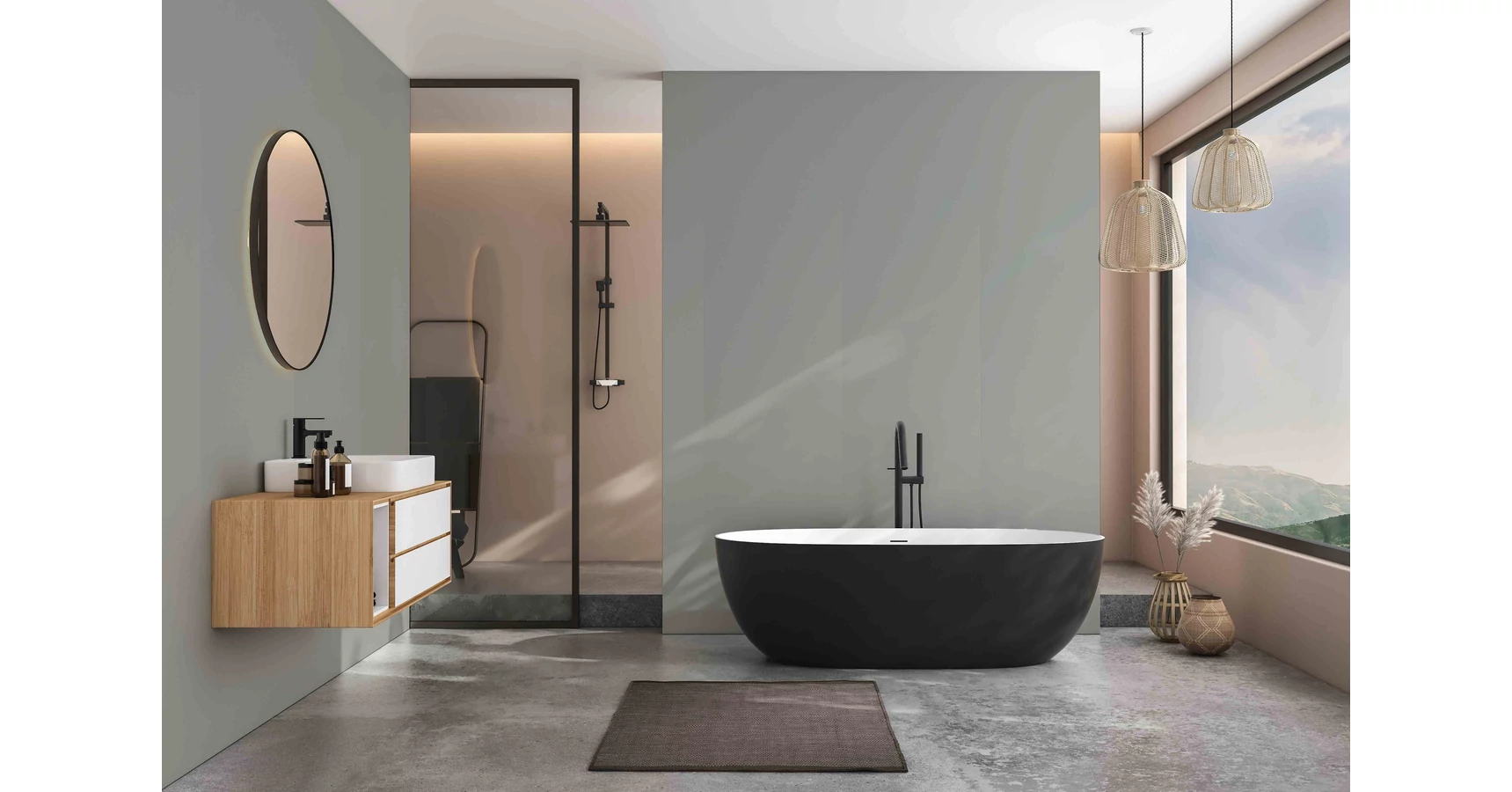HB AQUA PANELS SPC/vinyl vízálló fal- és padlóburkolat, Platinum Grey ...